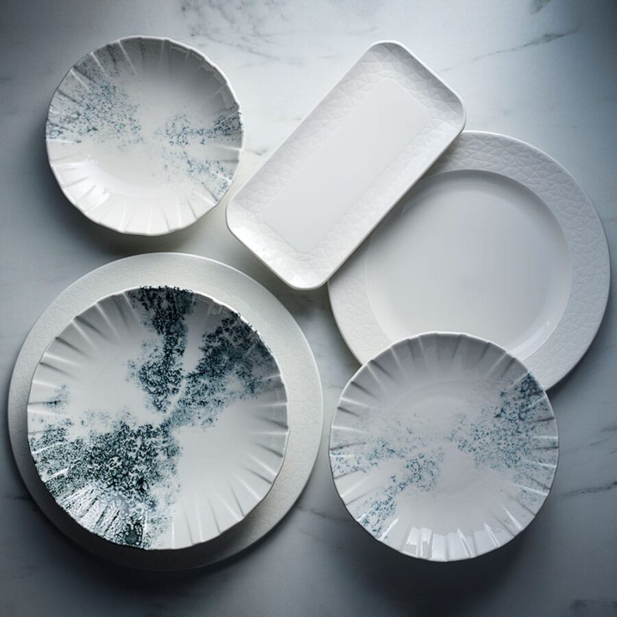 Churchill Alchemy Abstract Shallow Oblong Tray 30cm