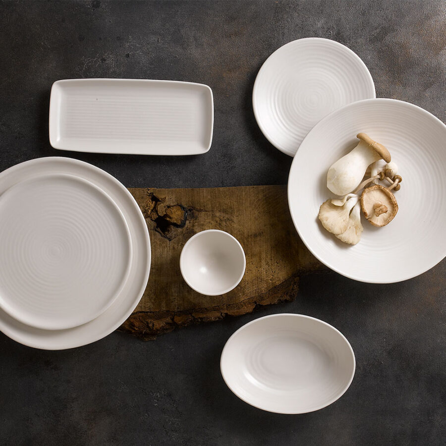 Dudson Evo Pearl White Deep Oval Bowl 26.7x19.7cm