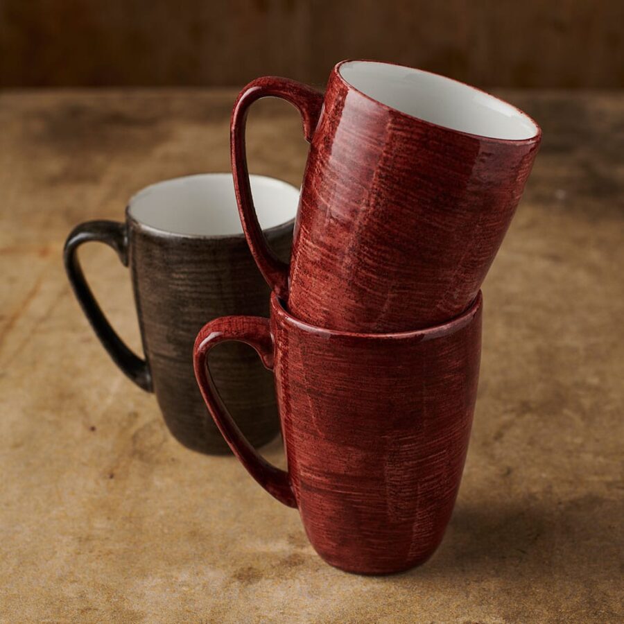 Churchill Patina Rust Red Triangle Mug 34cl