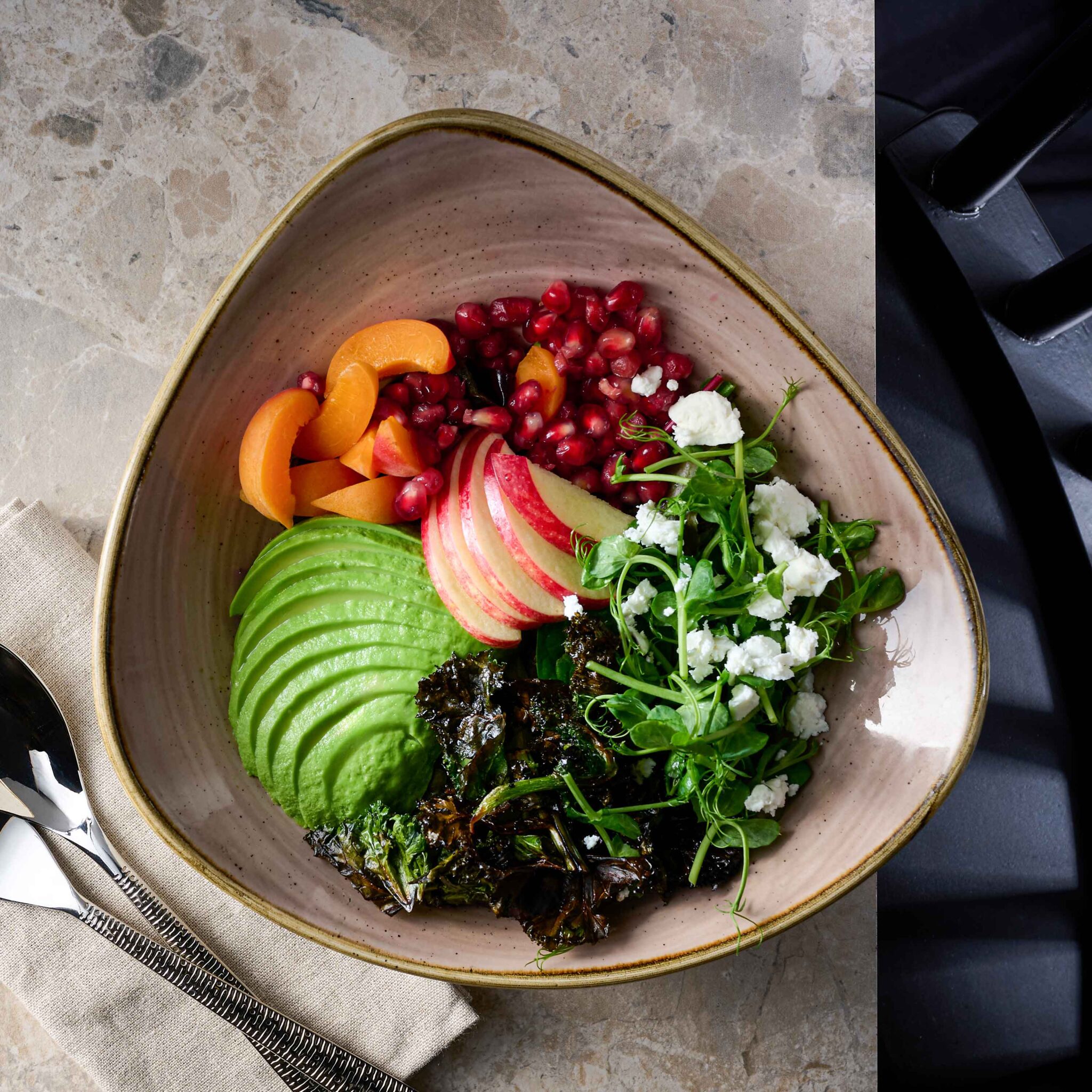 Churchill Stonecast Truffle Triangle Bowl 23.5cm
